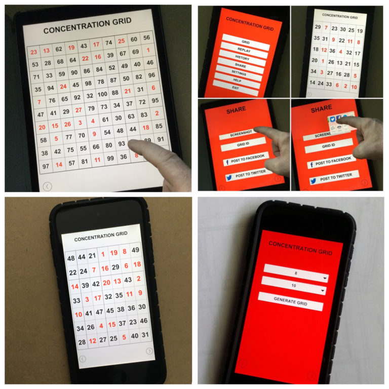 CONCENTRATION GRID - mental focus grids ... www.concentrationgrid.com ...