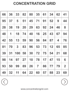 FREE SAMPLE 10×10 CONCENTRATION GRIDS (PRINTABLE/PDF FILE) – FOR ...