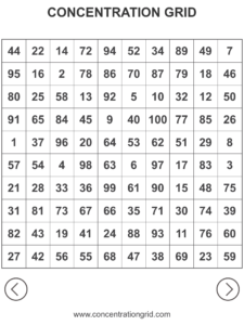 FREE SAMPLE 10×10 CONCENTRATION GRIDS (PRINTABLE/PDF FILE) – FOR ...