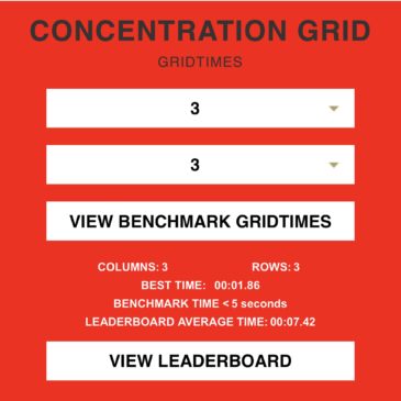 CONCENTRATION GRID - mental focus grids ... www.concentrationgrid.com ...