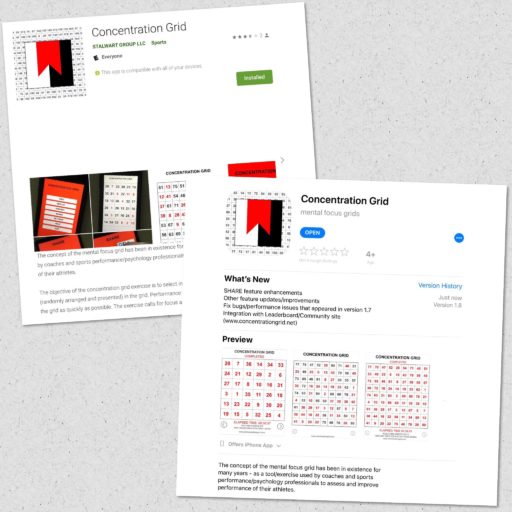 CONCENTRATION GRID - mental focus grids